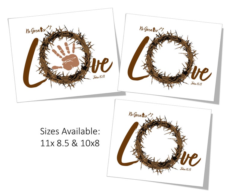 John 15:13 Easter Craft for Kids Christian Focus Activity - Etsy