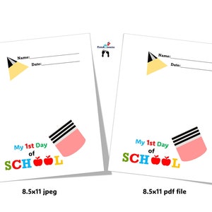 First Day of School, Pencil Handprint Art, First Day of School Craft ...