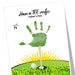 Golf Footprint Handprint Art, Have a Tee-rrific Father's Day, Gift for ...