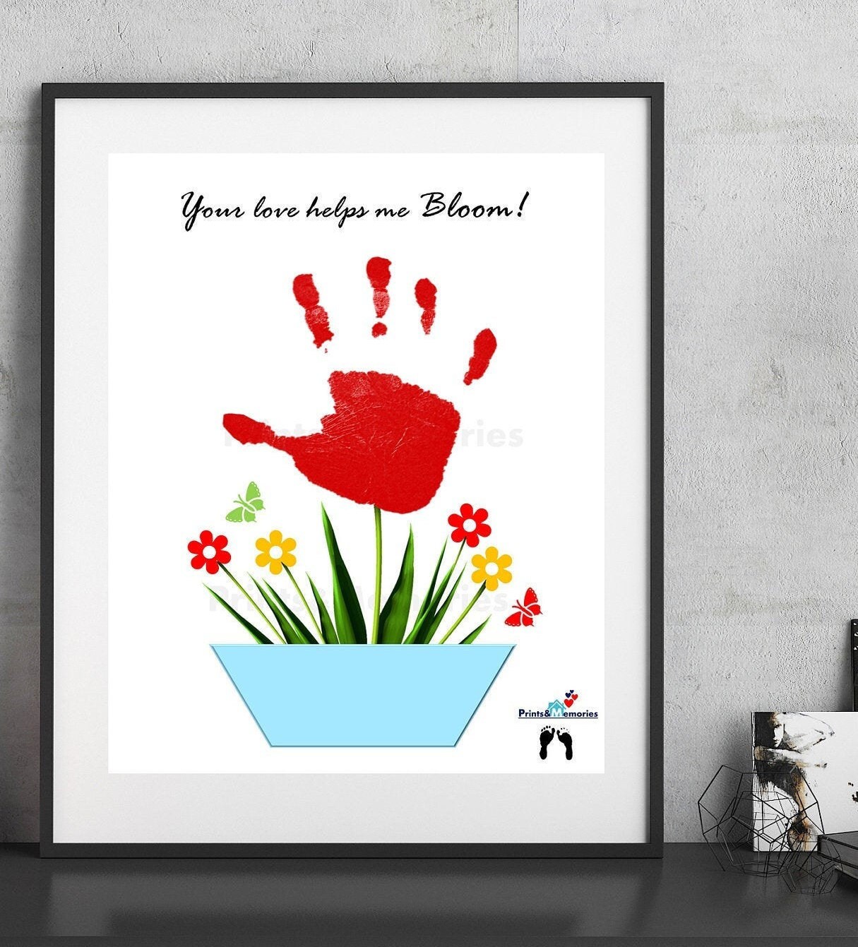 Mother's Day Craft for Kids Flower Handprint Art Baby - Etsy