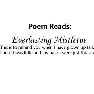 Everlasting Mistletoe Handprint Poem, Christmas Craft, Handprint Art ...