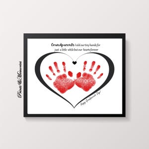 Grandparents Day Handprint Art: Keepsake Poem, DIY Kids Craft, (digital ...