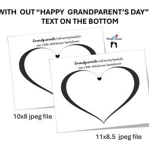 Grandparents Day Handprint Art: Keepsake Poem, DIY Kids Craft, (digital ...