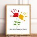 Your Love Helps Me/us Bloom 2 Stems Flower Handprint - Etsy