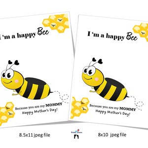 Mother's Day Handprint Craft, Bee Art, Baby Toddler Kid Craft, Cute ...