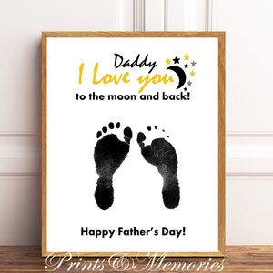 I Love You to the Moon and Back, Father's Day Gift for Dad, Moon and ...