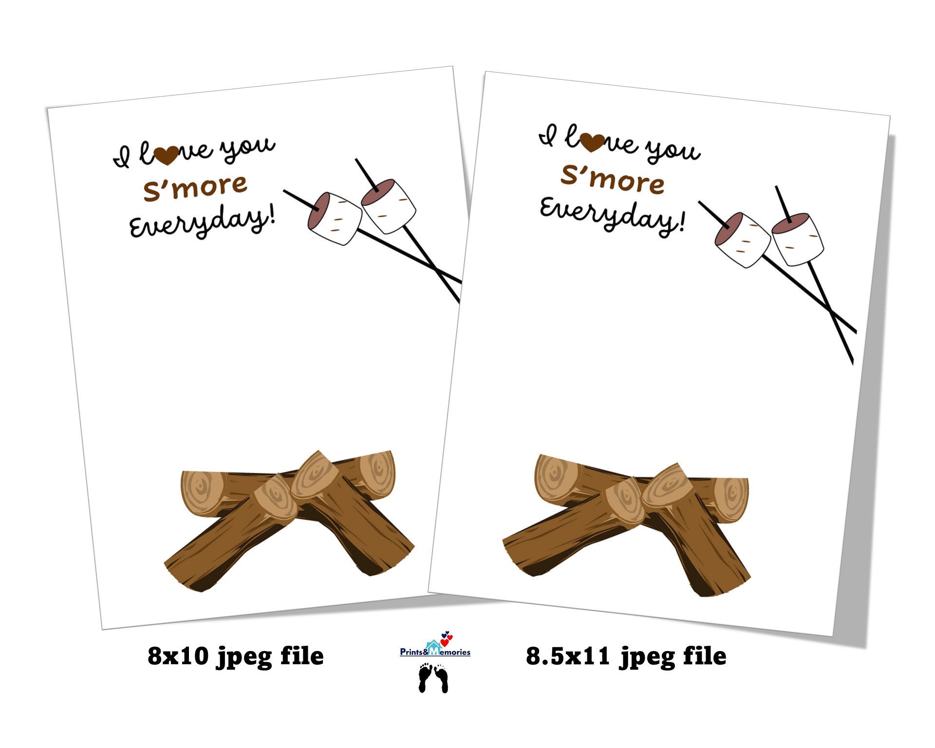 S'more Handprint Campfire Art: Kid's Camping Craft (digital Download ...