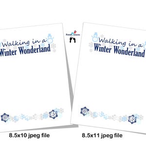 Winter Wonderland Footprint Art: Snow Day Craft (digital Download) - Etsy