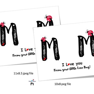 Mom Handprint Art, Lady Bug Handprint, Gift for Mom, Handprint Art ...