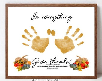 Thanksgiving Handprint Craft for Preschoolers Printable - Etsy