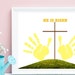 He is Risen, Easter Handprint Art for Kids Baby Toddler, Sunday School ...
