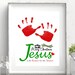 Christmas Handprint Art. Jesus is the Reason for the Season Printable ...