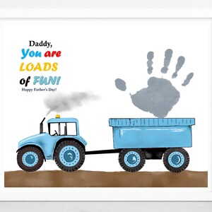 Dad Gift, Father's Day Handprint Art, Daddy, You Are Loads of Fun ...
