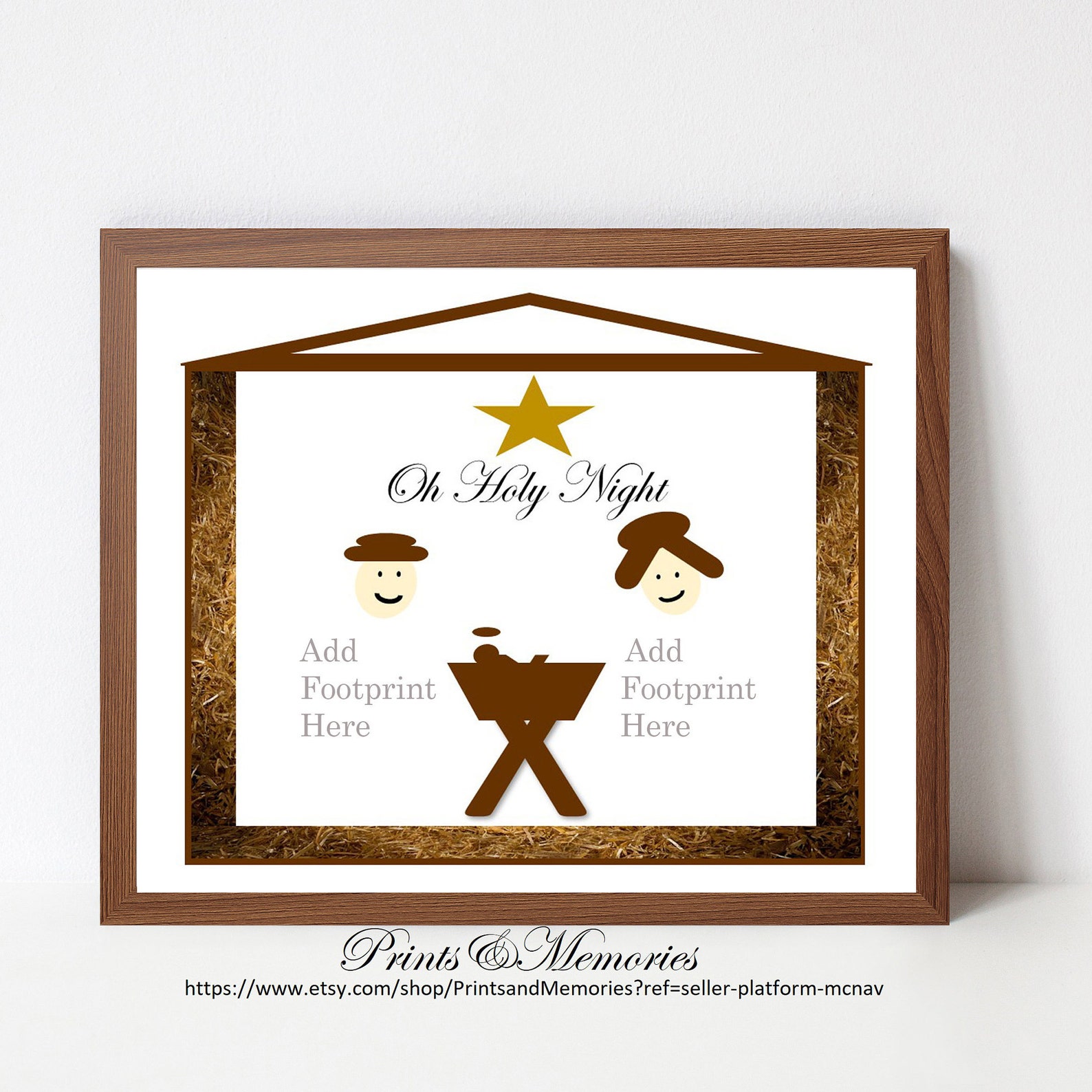 Nativity Scene Footprint Art Nativity Craft for Kids - Etsy