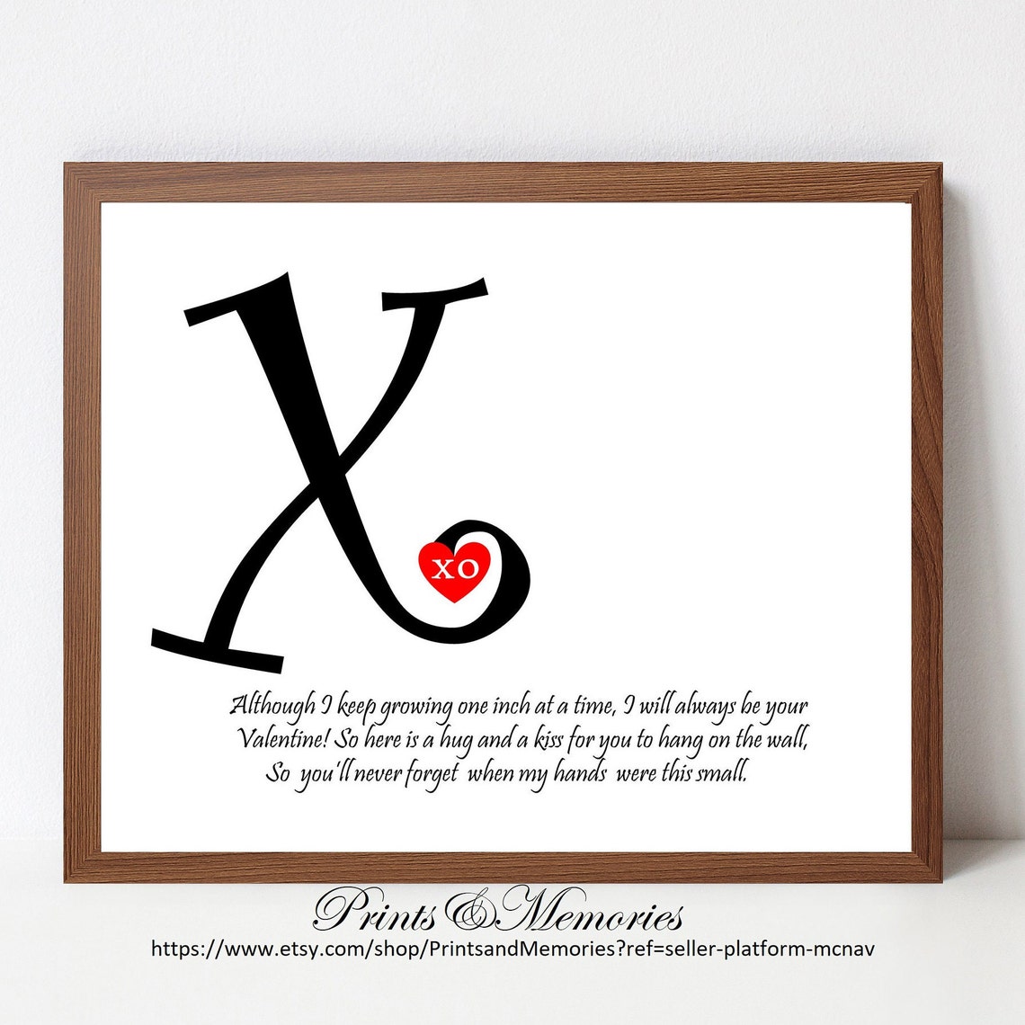 XO Handprint Art Valentine's Day Craft for Kids Hugs and - Etsy