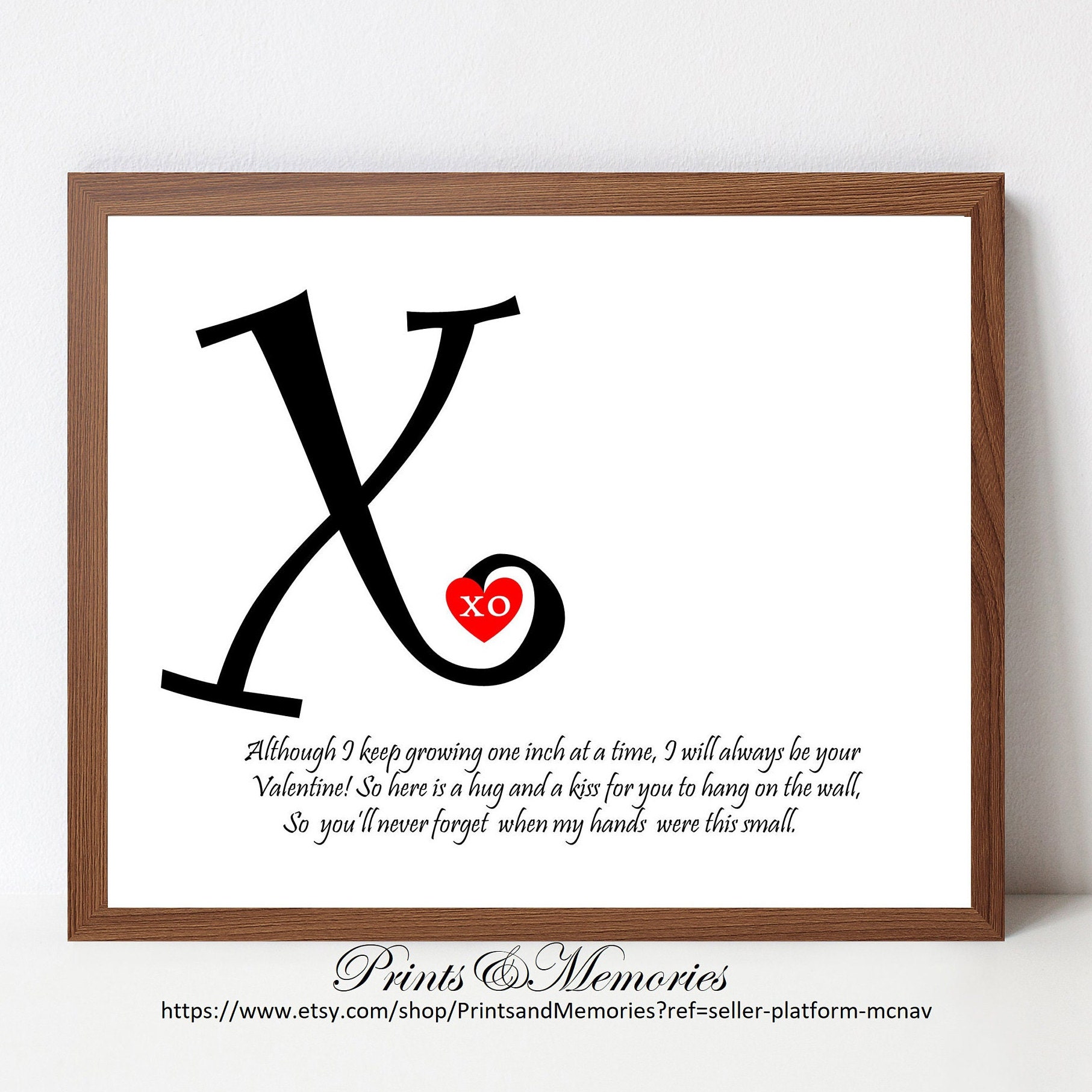 XO Handprint Art Valentine's Day Craft for Kids Hugs and - Etsy