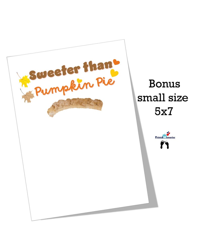 Thanksgiving Footprint Craft, Sweeter Than Pumpkin Pie Art, Fall ...