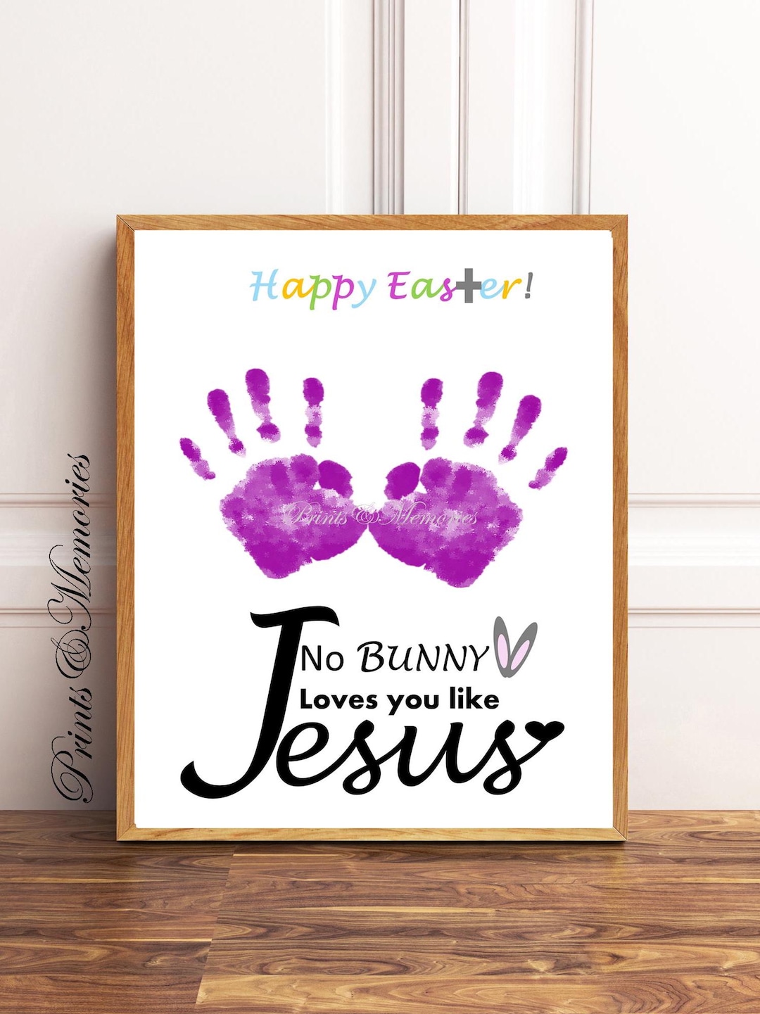 No Bunny Loves You Like Jesus, Easter Handprint Craft for Kids, Happy ...