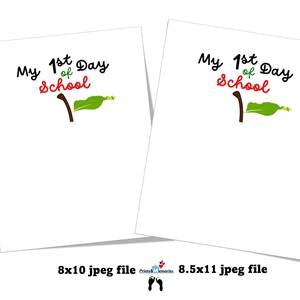 My First Day of School, Apple Handprint, Memory Keepsake. Back to ...