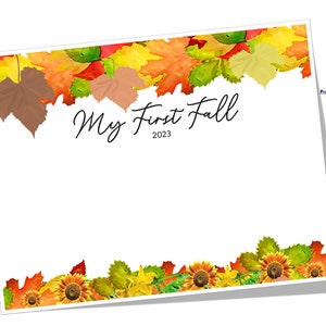 My First Fall 2023 Handprint Keepsake, Baby First Fall, Fall Craft ...