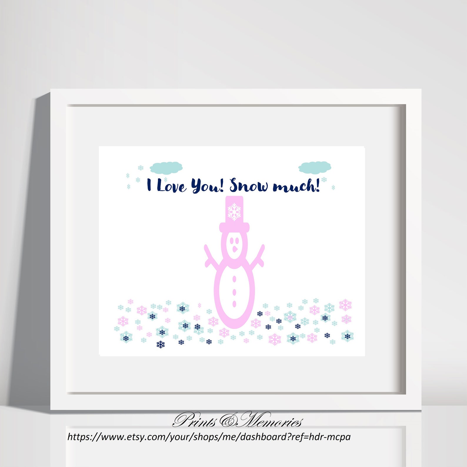 I Love You Snow Much Printable, Winter Craft for Kids, Christmas Card ...