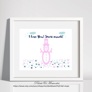 I Love You Snow Much Printable, Winter Craft for Kids, Christmas Card ...