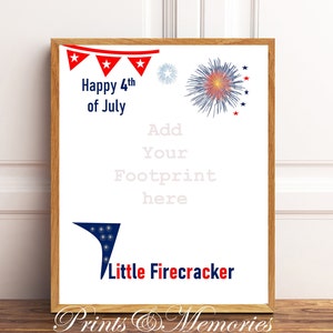 Fireworks Craft, Handprint Art, 4th of July Activity for Kids ...