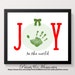 Joy to the World, Christmas Handprint/footprint Art, Joy, Christmas ...
