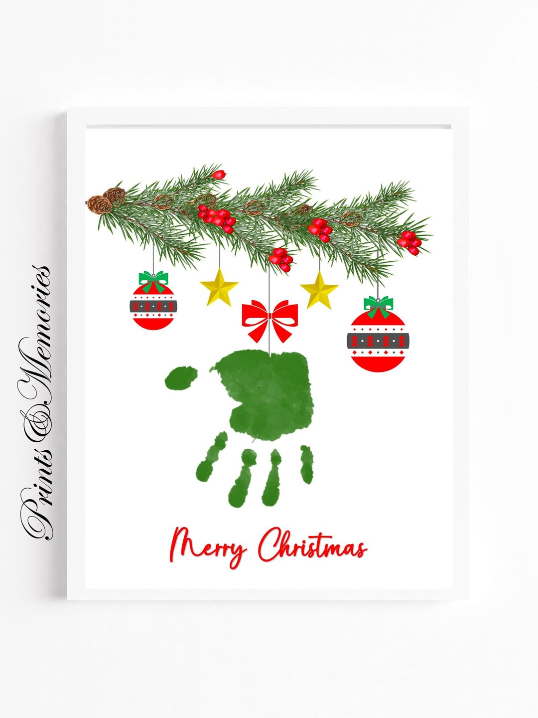 Handprint Christmas Art: DIY Kid's Ornament Craft (digital Download) - Etsy