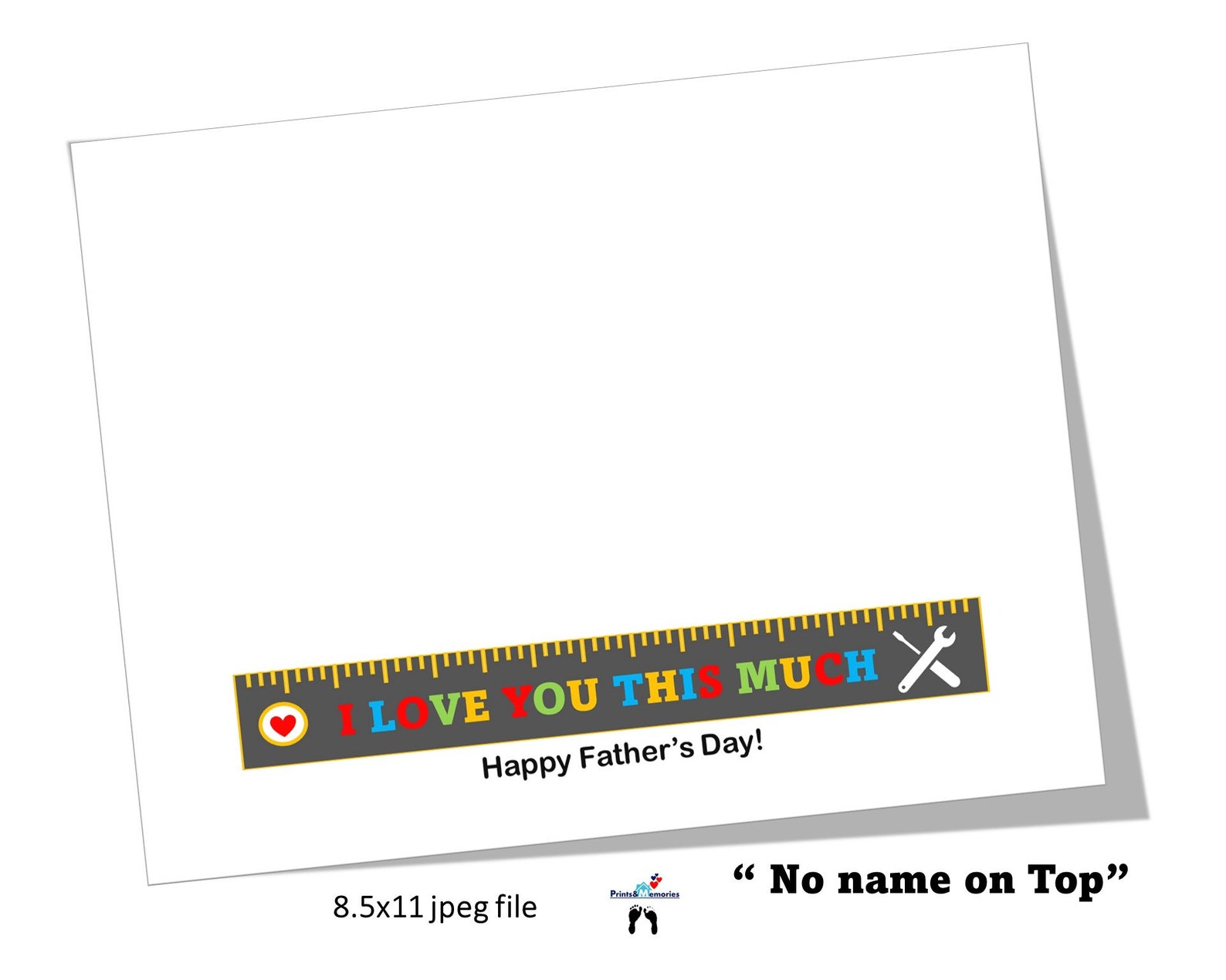 Father's Day Gift for Dad, Daddy, I Love You This Much, Ruler/tools ...