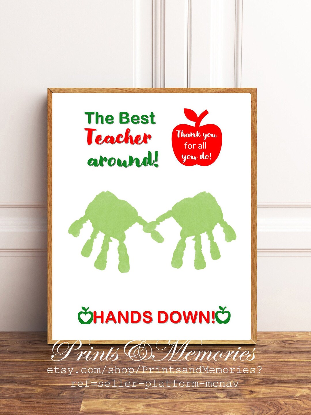 The Best Teacher Around Hands Down, Teacher Appreciation Gift, Best ...