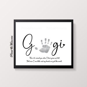 Gigi Handprint Poem Gift: Birthday, Mother's Day Keepsake (digital ...