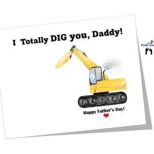 Father's Day Gift for Dad, Excavator Handprint Footprint Art, Father's ...