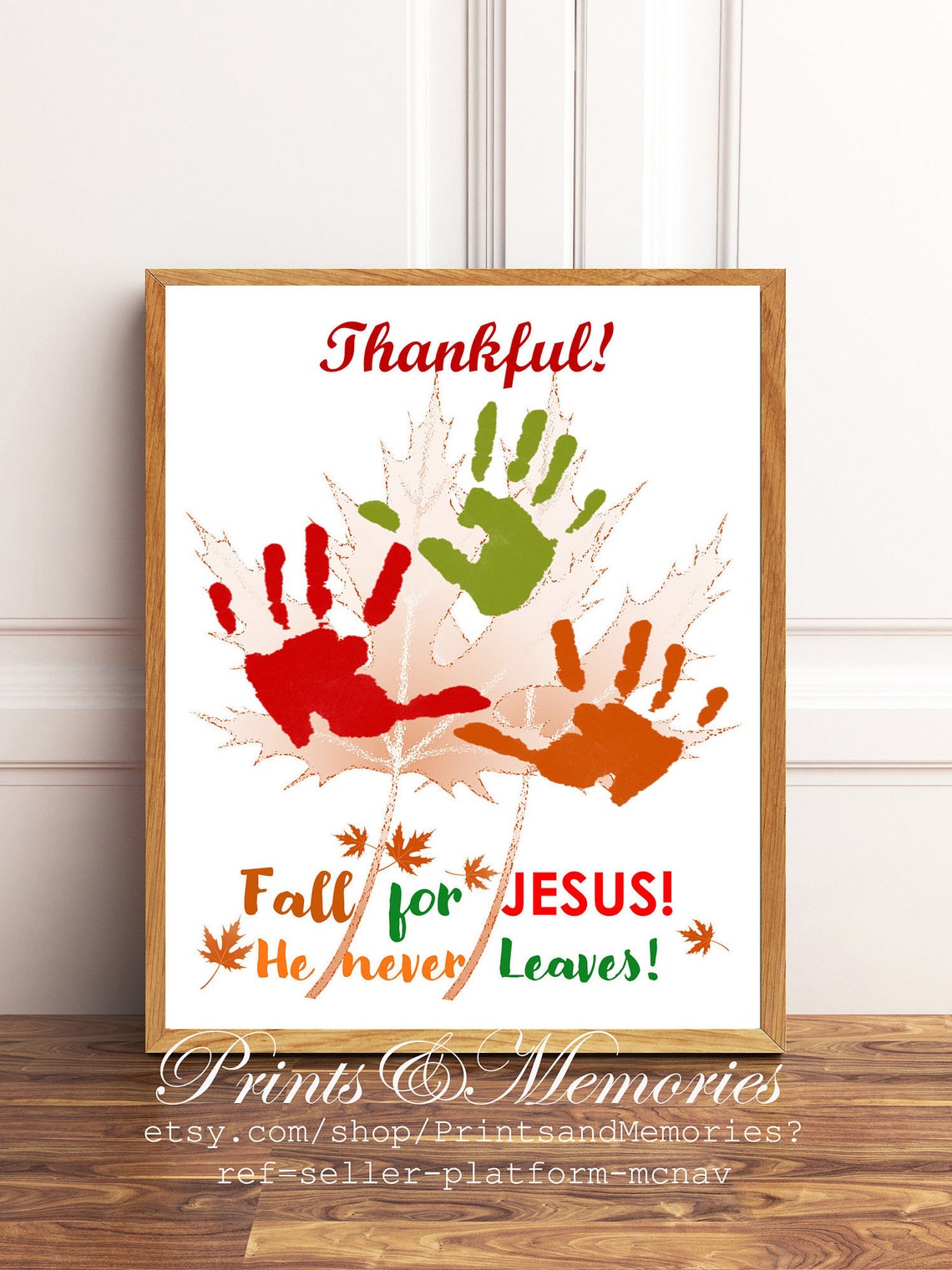 Thankful Flower Handprint Thanksgiving Craft for Kids Gift - Etsy