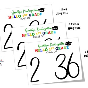 Goodbye Kindergarten, Hello 1st Grade, Graduation Handprint Art, Last ...