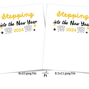 New Year Footprint Keepsake, Stepping Into the New Year Footprint Art ...