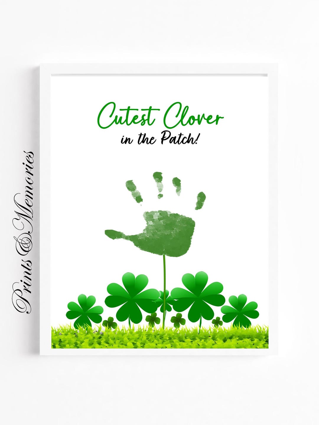 Clover Handprint Craft: St. Patrick's Day Printable (digital Download ...