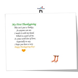 My First Thanksgiving, Baby First Thanksgiving, Turkey Handprint Art ...