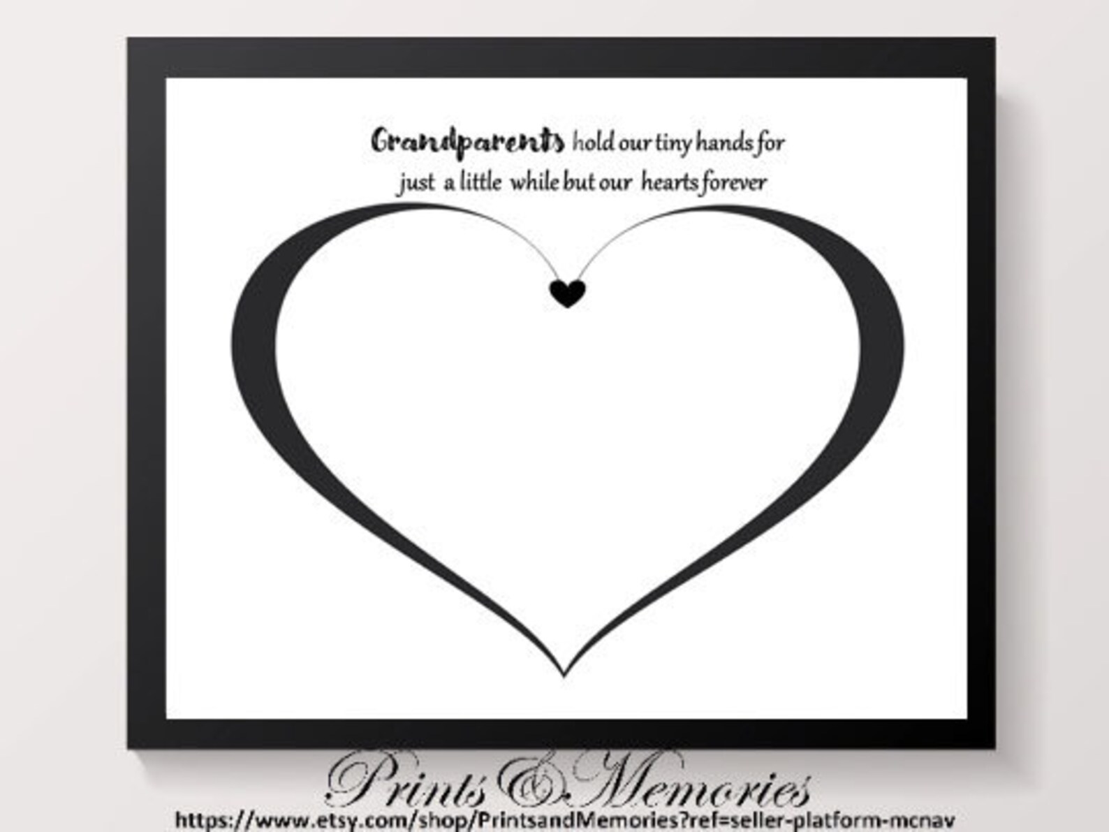 Happy Grandparents Day Handprint Craft for Kids Handprint | Etsy