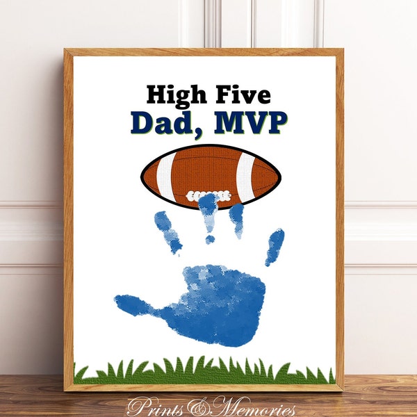 Football Handprint Craft - Etsy