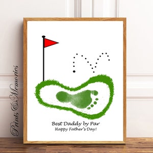 Best Daddy by Par, Golf Footprint, Father's Day Gift for Dad 2023 ...