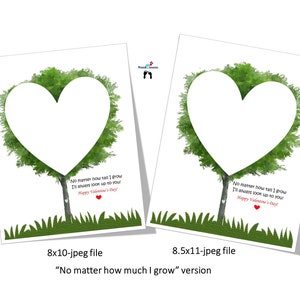 Valentines Handprint Art, No Matter Tall I (we Grow) Poem, Tree ...
