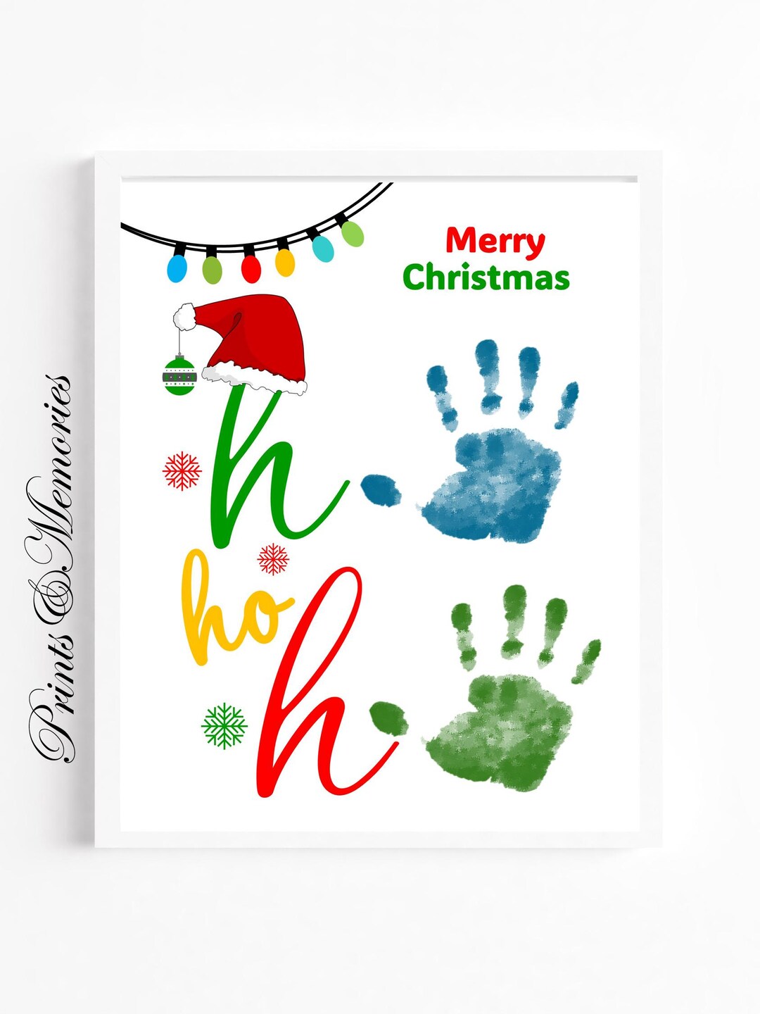 Christmas Handprint Art, Hohoho Handprint Craft, Preschool, Daycare ...