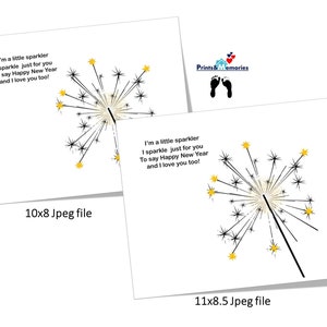 Sparkler Handprint Art, New Year's Craft for Kids, Handprint Poem, I'm ...