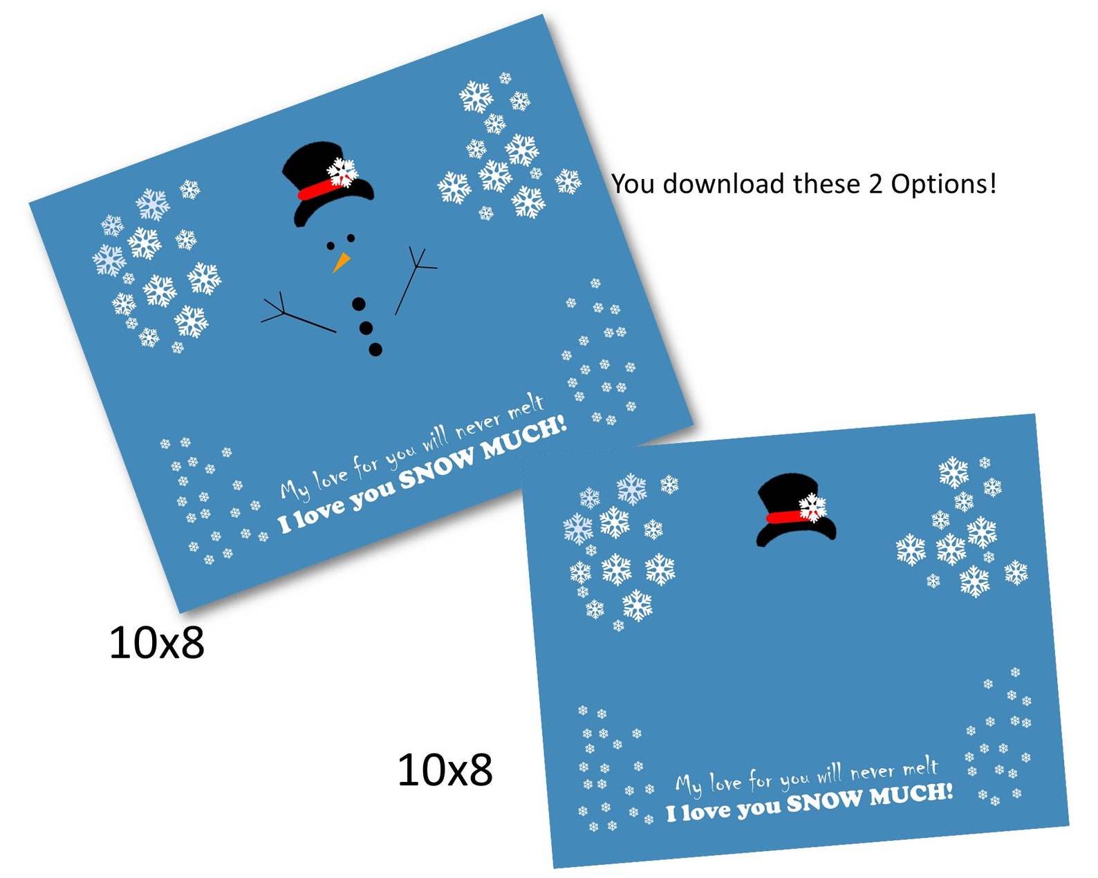I Love You Snow Much Snowman Footprint Art Snow Day Craft | Etsy