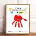 Apple Handprint Craft | Back to School Printable Art | First Day of ...