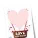 Love is in the Air, Hot Air Balloon, Valentines Handprint Art, Cute ...