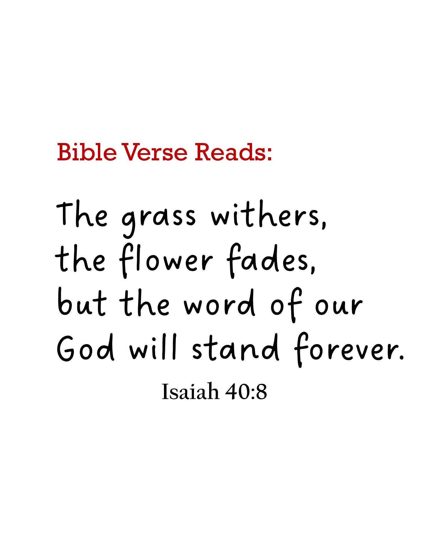 Fall Thanksgiving Tree Handprint Art Isaiah 40:8 Fall Craft - Etsy