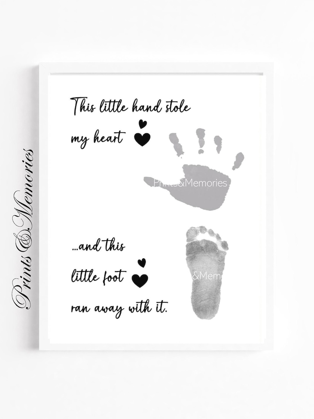 This Little Hand and Foot Poem, Handprint and Footprint Art, Baby ...