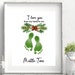 Mistletoes Footprint Art, I Love You From My Head to My Mistletoes ...